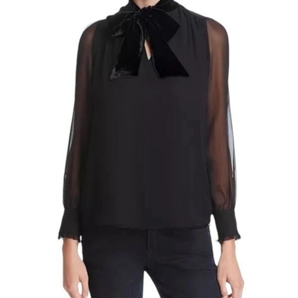 kate spade | Tops | Kate Spade Silk Tie Neck Blouse 12 | Poshmark